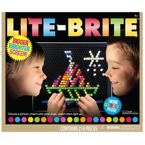 Lite-Brite 214-Piece Classic Favorite Retro Toy