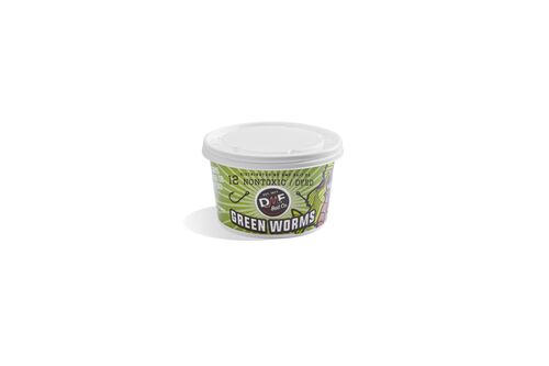 DMF Bait Company Nitro Green Worm - 12 ct