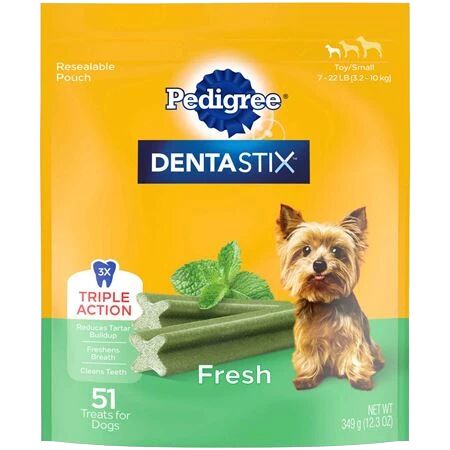 DentaStix Mini Fresh Dental Dog Treats - 51 Count