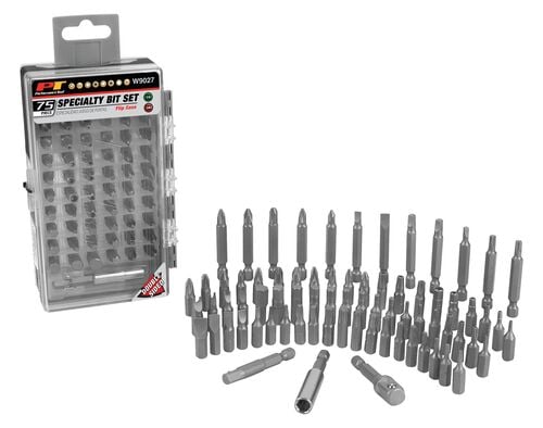 Performance Tool 75-Piece Specialty Bit Driver Set