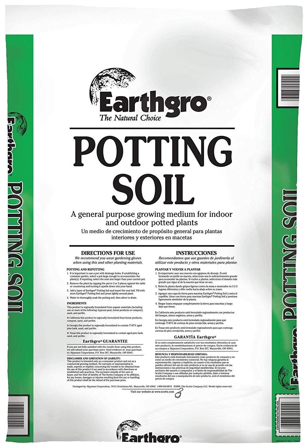 Scotts Earthgro Potting Soil