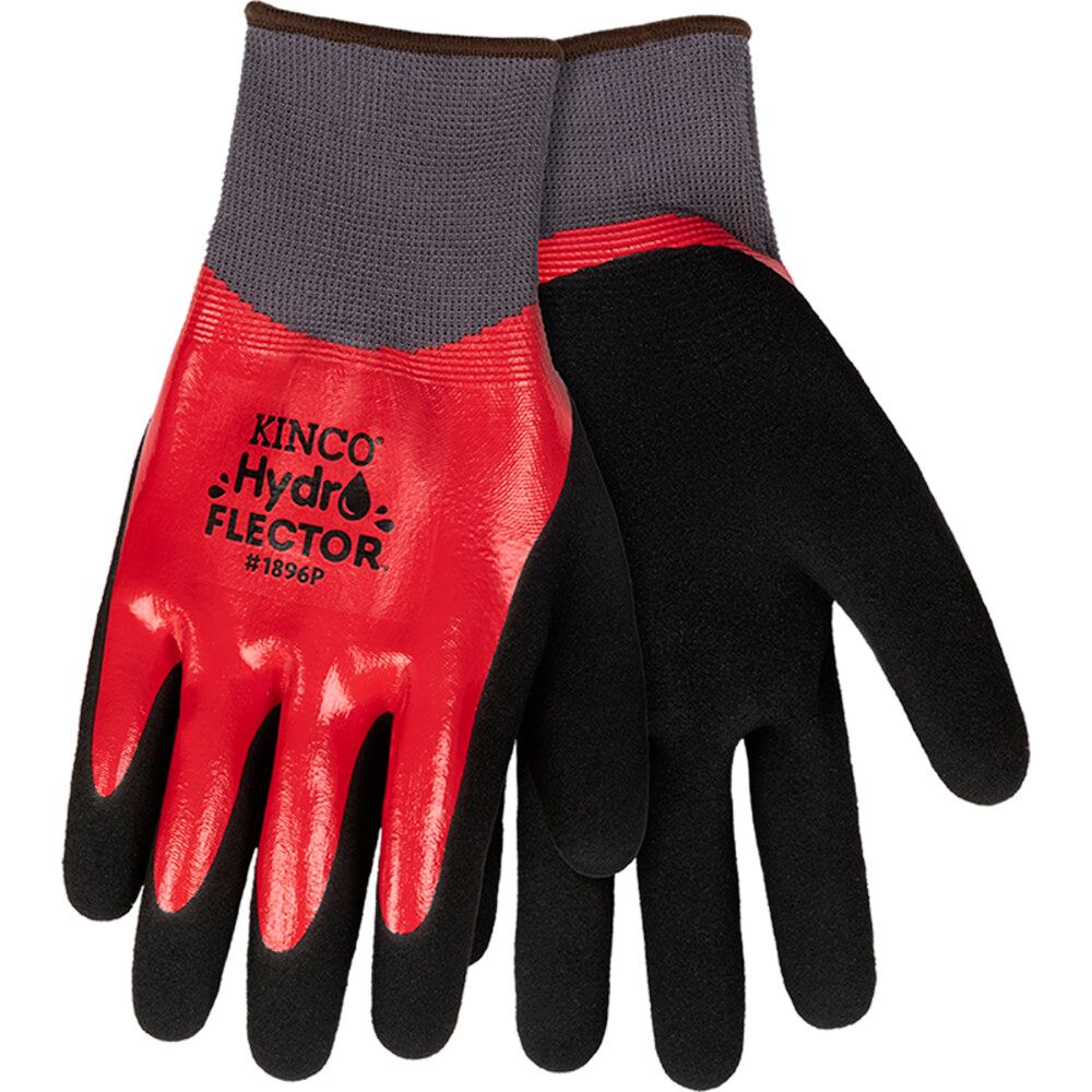 Kinco Men's HydroFlector Waterproof Gloves with Nitrile Palm