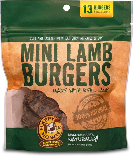 Happy Howies Mini Lamb Burgers Dog Treats
