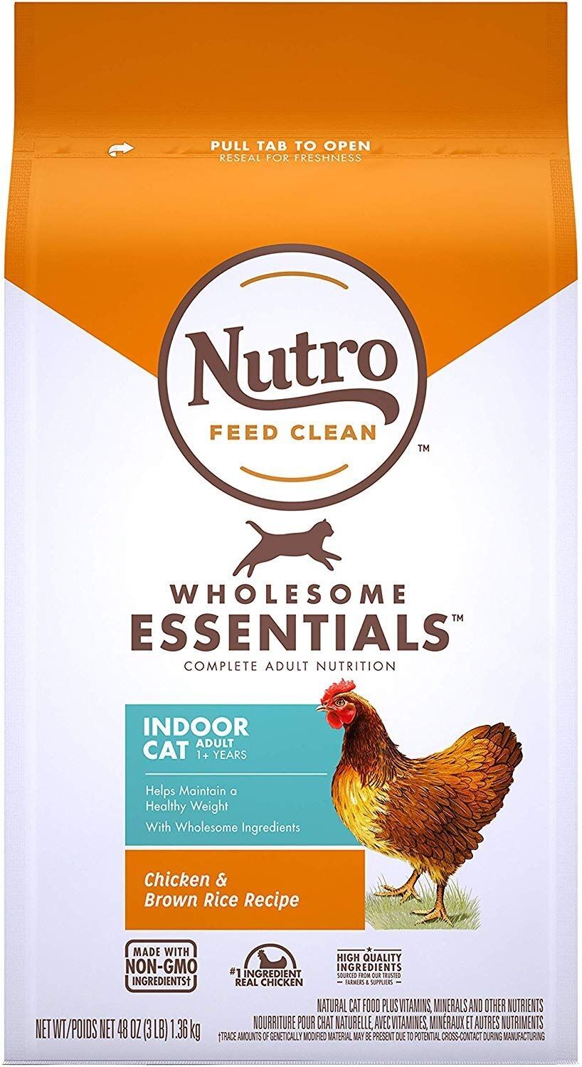 Wholesome Essentials Chicken & Brown Rice Indoor Cat Dry Cat Food