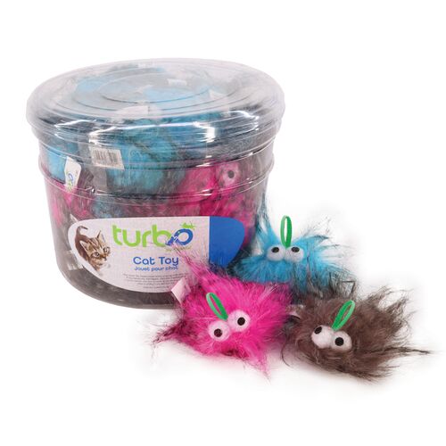 Turbo 5" Plush Monsters Cat Toy - Assorted