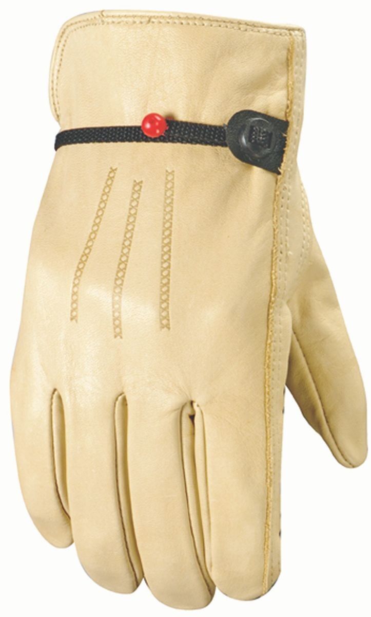 Men's Cowhide Grain Ball/Tape Wrist Gloves