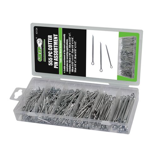 Grip-On Tools Cotter Pin Assortment - 555 Piece