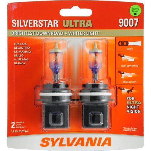 Sylvania 9007 SilverStar Ultra Halogen Headlight Bulb - 2 Pack