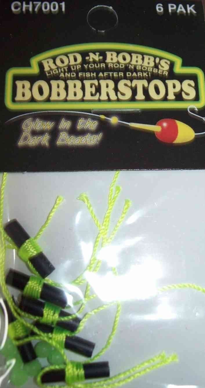 Rod-N-Bobbs Bobber Stops with Glow Beads