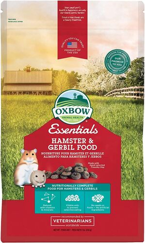 Oxbow Animal Health Essentials Hamster & Gerbil Food - 1 lb Bag