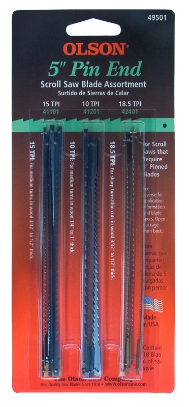 Pin End Blade Assortment - Case of 18