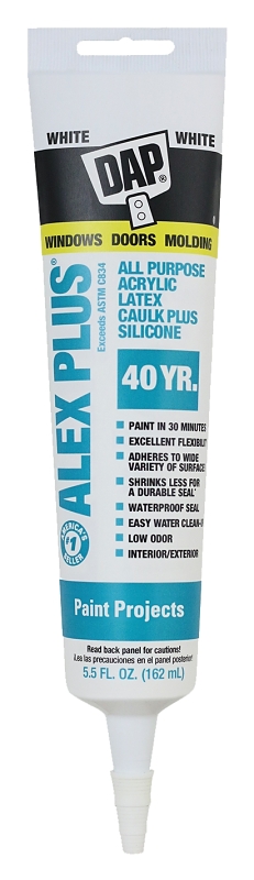 Alex Plus 18128 Acrylic Latex Caulk With Silicone