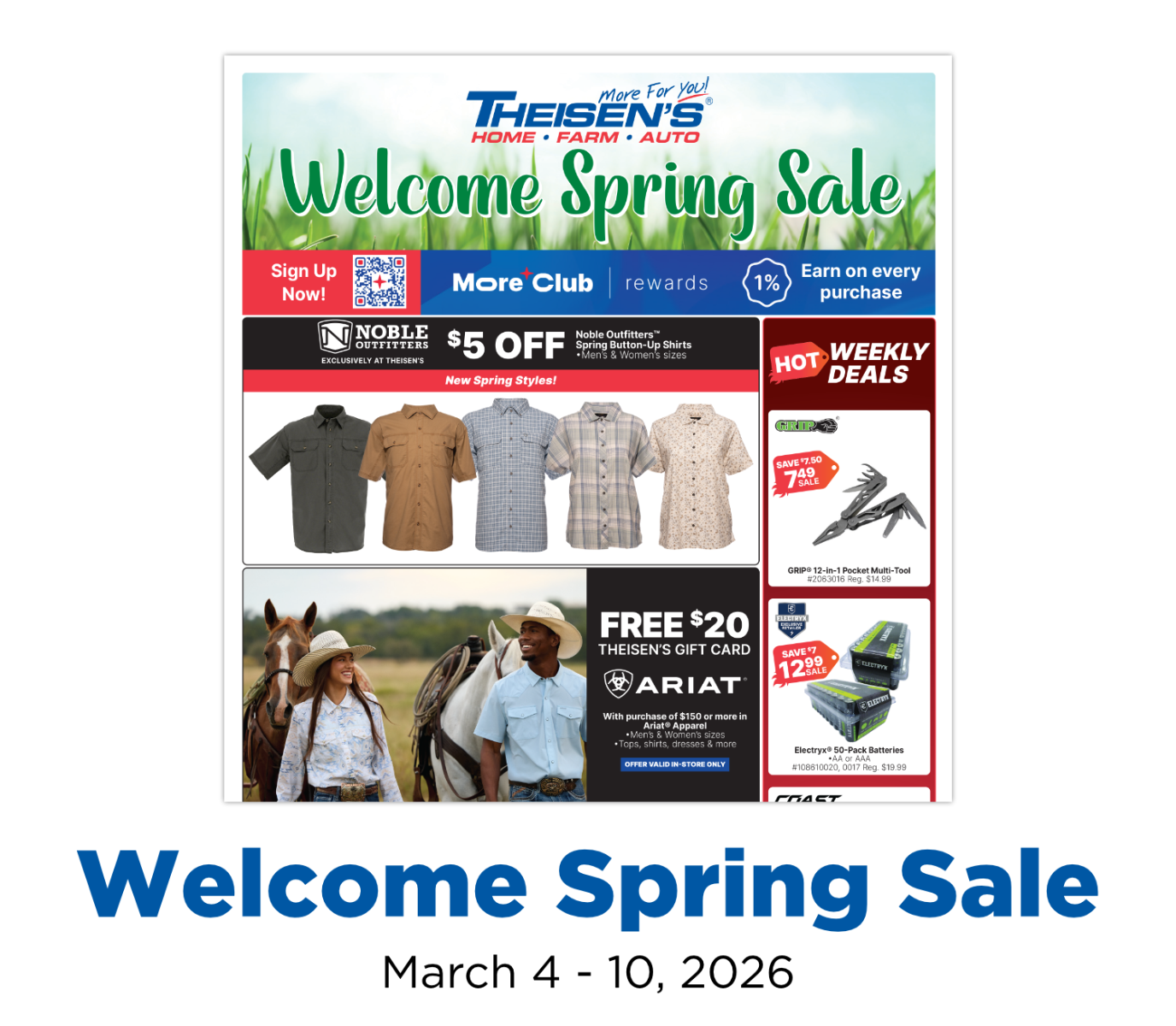 Current Sales & Weekly Deals – Farm, Home & Auto | Theisen’s